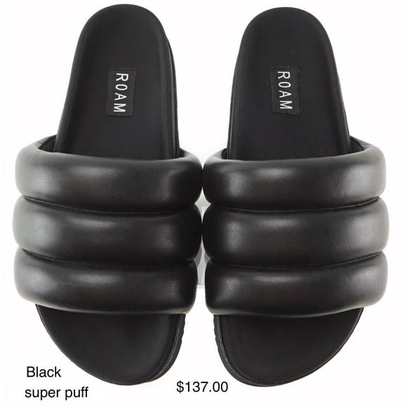 ROAM | Shoes | New Roam Super Puff Slider In Black | Poshmark